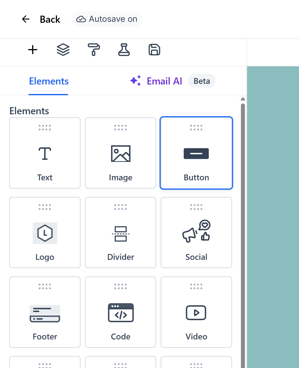 Using the Design Editor – Button Element – GenieAI