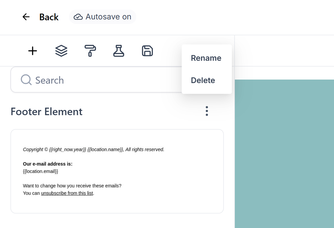 Using the Design Editor – Saved Items in GenieAI – GenieAI
