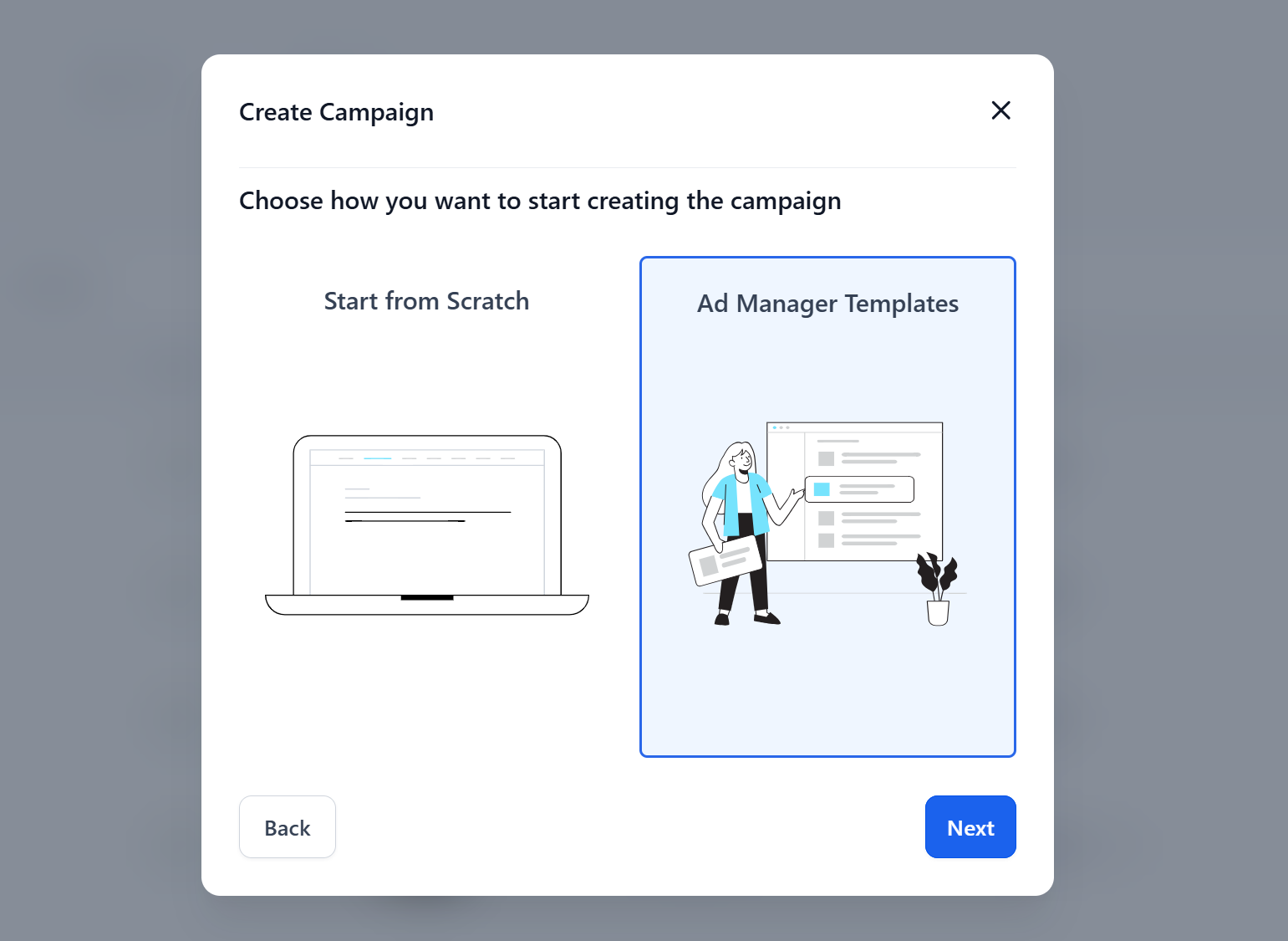 Using Ad Manager Templates in GenieAI – GenieAI