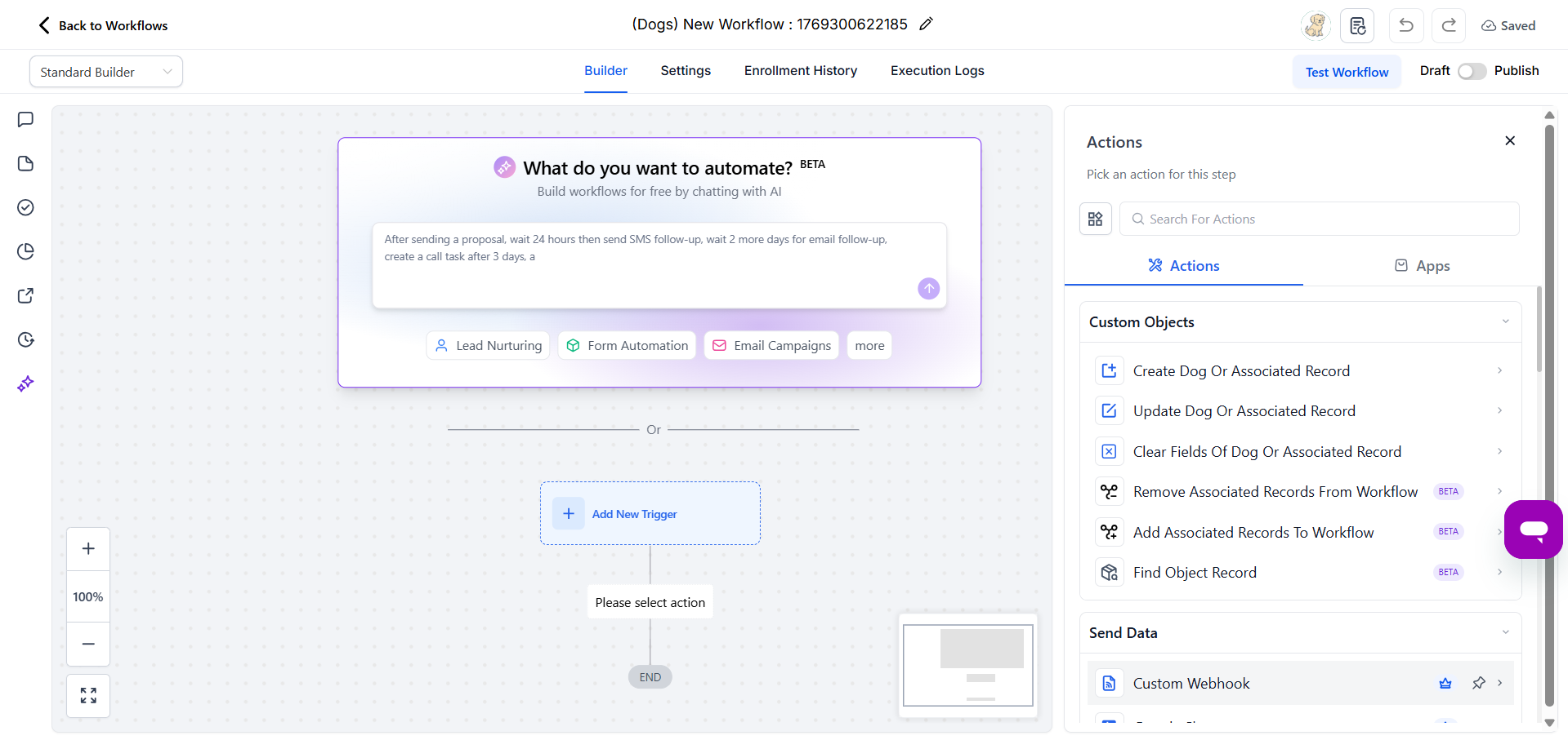Custom Object Based Workflows in GenieAI – GenieAI